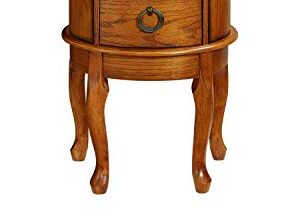 Powell Burnished Oak Jewelry Armoire