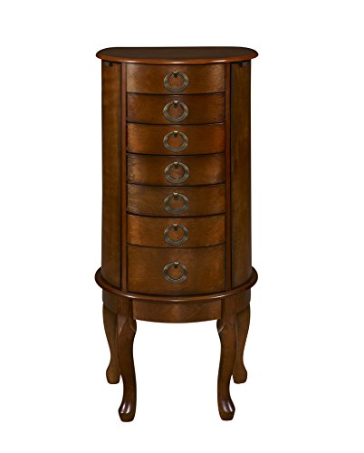 Powell Burnished Oak Jewelry Armoire