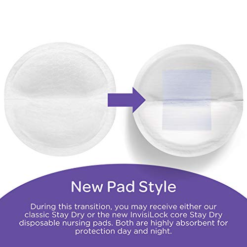 Lansinoh Stay Dry Disposable Nursing Pads for Breastfeeding, 108 Pads