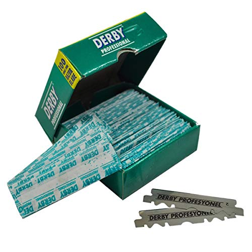 1000 "Derby Professional" Single Edge Razor Blades for straight razor