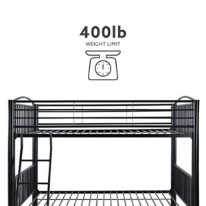 Powell Heavy Metal Bunk Bed, Full-Over-Full, Black