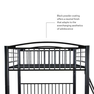 Powell Heavy Metal Bunk Bed, Full-Over-Full, Black