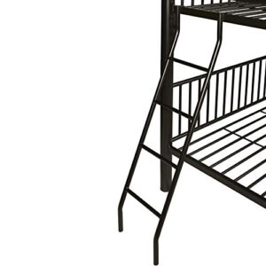 Powell Heavy Metal Bunk Bed, Full-Over-Full, Black