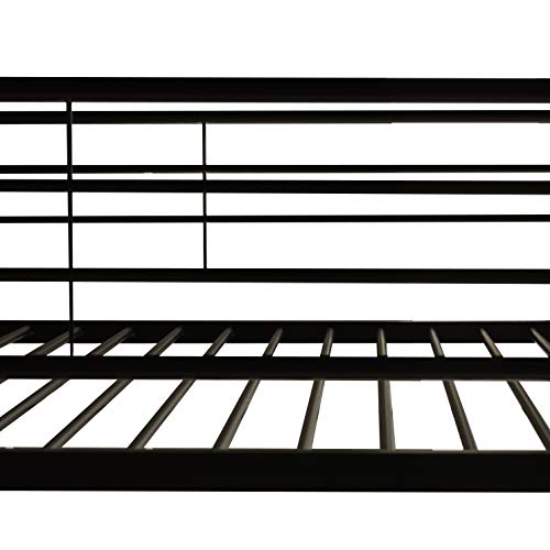 Powell Heavy Metal Bunk Bed, Full-Over-Full, Black