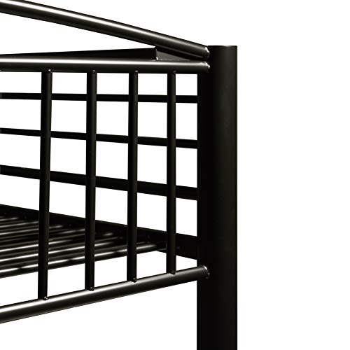 Powell Heavy Metal Bunk Bed, Full-Over-Full, Black