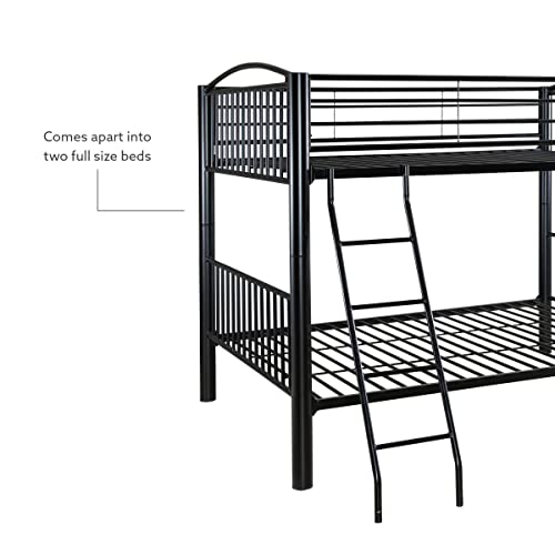 Powell Heavy Metal Bunk Bed, Full-Over-Full, Black