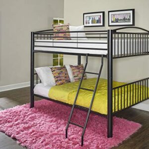 Powell Heavy Metal Bunk Bed, Full-Over-Full, Black