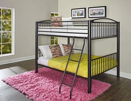 Powell Heavy Metal Bunk Bed, Full-Over-Full, Black