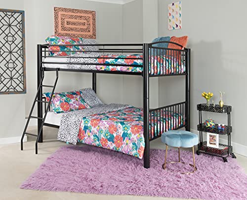 Powell Heavy Metal Bunk Bed, Full-Over-Full, Black