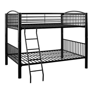 Powell Heavy Metal Bunk Bed, Full-Over-Full, Black