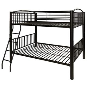 Powell Heavy Metal Bunk Bed, Full-Over-Full, Black