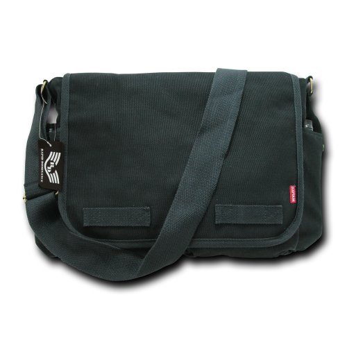 Classic Military Messenger Bags, Black