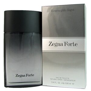 ermenegildo zegna zegna forte eau de toilette spray for men, 3.4 ounce