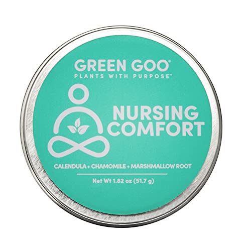 Green Goo All Natural Nursing Comfort Salve for Breastfeeding Cracked and Sore Nipples, 1.82 Ounce Large Tin