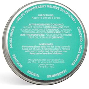 Green Goo All Natural Nursing Comfort Salve for Breastfeeding Cracked and Sore Nipples, 1.82 Ounce Large Tin