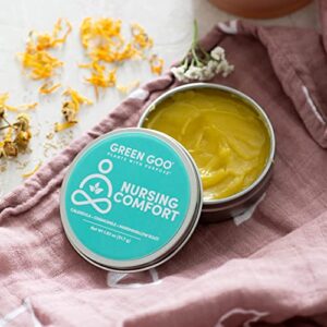 Green Goo All Natural Nursing Comfort Salve for Breastfeeding Cracked and Sore Nipples, 1.82 Ounce Large Tin