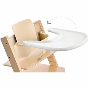 Stokke Tray, White - Designed Exclusively for Tripp Trapp Chair + Tripp Trapp Baby Set - Convenient to Use and Clean - Made with BPA-Free Plastic - Suitable for Toddlers 6-36 Months