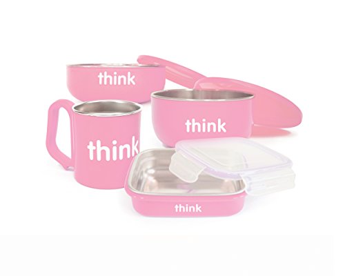 Thinkbaby Complete BPA Free Feeding Set (Pink)