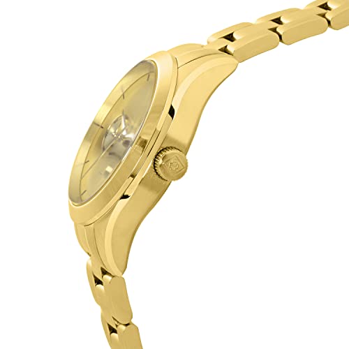 Invicta Women's 12466 Angel Gold Tone Dial Gold Ion-Plated Stainless Steel Watch