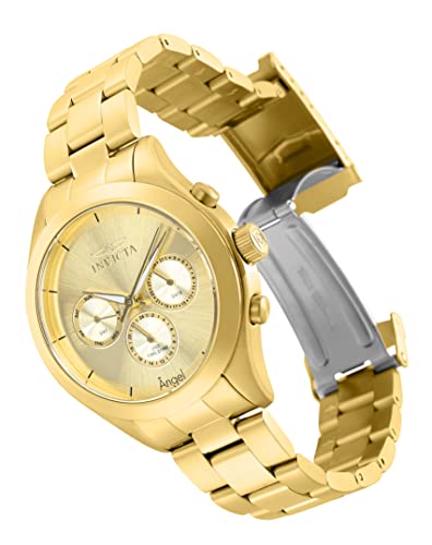 Invicta Women's 12466 Angel Gold Tone Dial Gold Ion-Plated Stainless Steel Watch