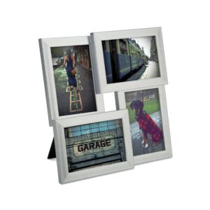 umbra pane picture frame collage for desktop, nickel