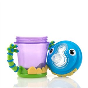 Nuby Plastic Two-Handle iMonster No-Spill Super Spout Cup, 7 Ounce