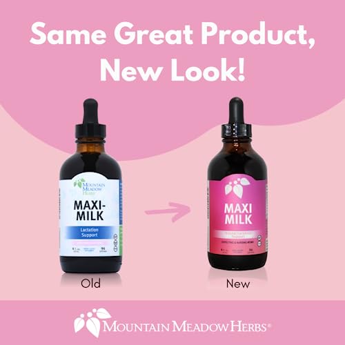 Mountain Meadow Herbs Maxi-Milk - 4 oz - All Natural Liquid Lactation Supplement to Increase Milk Supply for Breastfeeding Moms