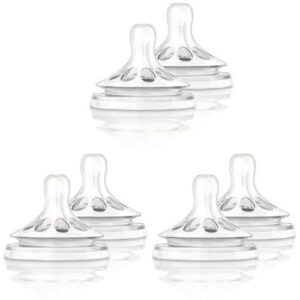 philips avent natural nipple newborn flow - 6 pack