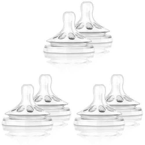 Philips Avent Natural Nipple Newborn Flow - 6 Pack