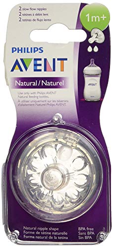 Philips Avent Natural Nipple Slow Flow - 6 Pack