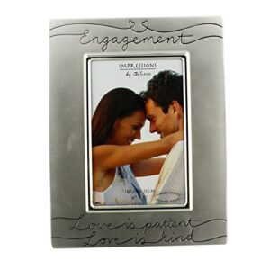 impressions by juliana engagement silver picture/photo frame