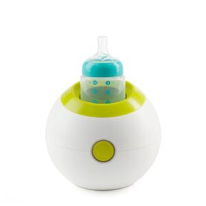 boon orb baby bottle warmer, green