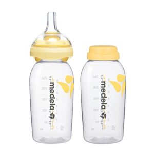 medela calma feeding set, includes 2 - 8 ounce bottles, made without bpa