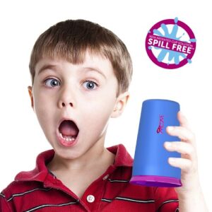 Wow Cup for Kids Original 360 Sippy Cup, Pink with Blue Lid, 9 oz