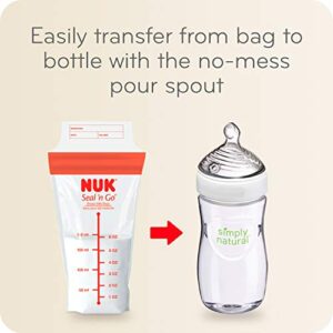 NUK Simply Natural Seal n' Go Breast Milk Bags, 100 CT