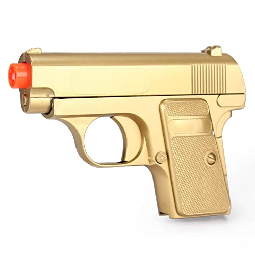 BBTac Airsoft Pistol Gold and Black Dual 328 Sub-Compact Mini Pocket Pistols 110 FPS Spring Airsoft Gun