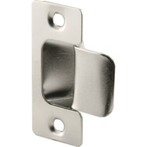 defender security u 10278 two piece adjustable door strike, chrome plated (single pack)