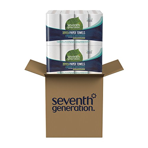 Seventh Generation Paper Towels, 100% Recycled Paper, 2-ply, 8 Count (Pack of 4)