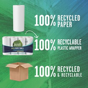 Seventh Generation Paper Towels, 100% Recycled Paper, 2-ply, 8 Count (Pack of 4)