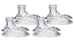 Nuby Super Spout No Spill Replacement Spouts, Clear, 4 count (Pack of 2)