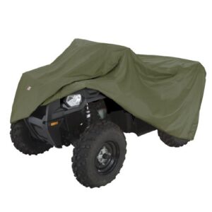 classic accessories quadgear atv storage cover, fits atvs 84"l x 48"w x 50"h, x-large, olive drab