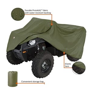 Classic Accessories QuadGear ATV Storage Cover, Fits ATVs 84"L x 48"W x 50"H, X-Large, Olive Drab