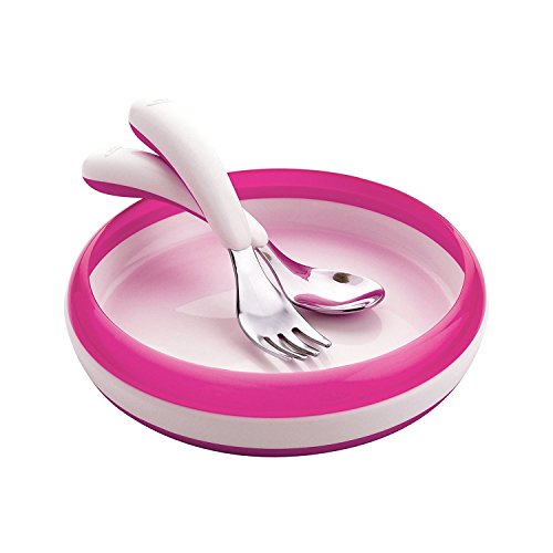 OXO Tot Fork and Spoon Set, Pack of 2 (Pink)