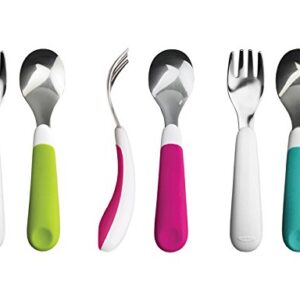 OXO Tot Fork and Spoon Set, Pack of 2 (Pink)