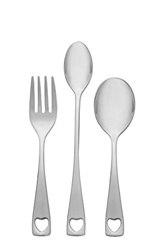 Oneida Little Love 6 Piece Fine Flatware Progress 18/10 Stainless Steel, Silverware Set