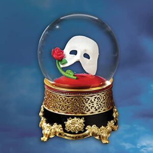 Phantom of The Opera Classic Mask with Rose Water Globe by The San Francisco Music Box Company