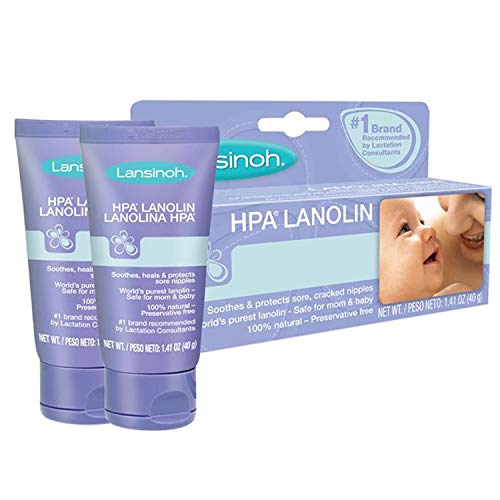 Lansinoh HPA Lanolin for Breastfeeding Mothers, 1.41 Ounce (Pack of 2) - Packaging may vary