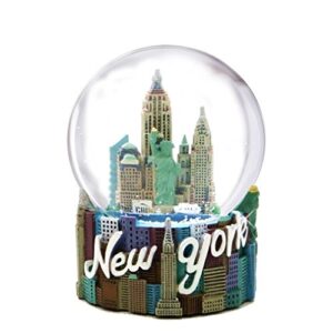 skyline new york city snow globe souvenir figurine 80mm from nyc snow globes collection