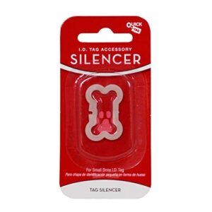 quick tags pet tag silencer bone, small