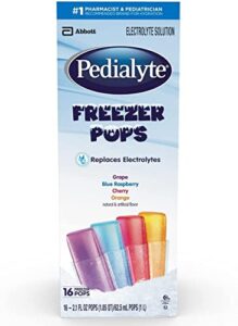 pedialyte freezer pops 16 each 2.1oz (case of 4)